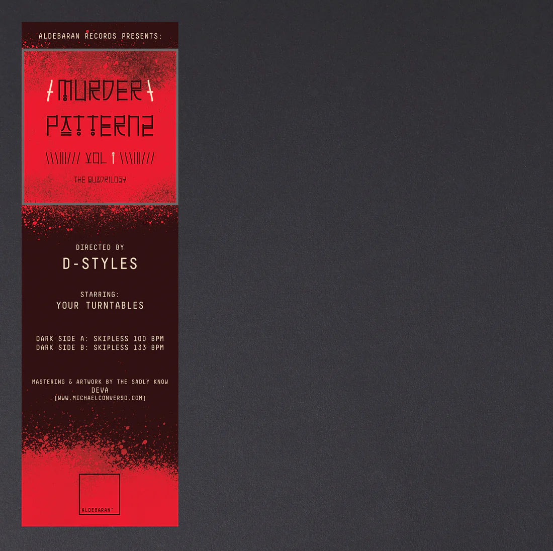 D-STYLES - MURDER PATTERNZ VOL. 01 - 12" - (First pressing) – Sunday Scratch Shop