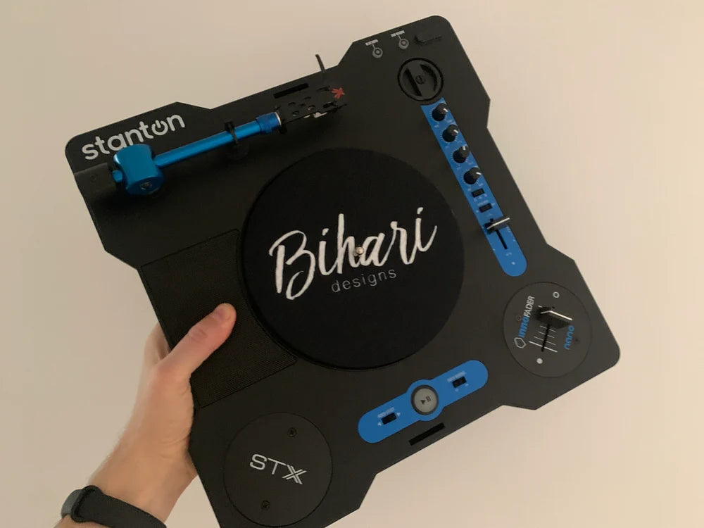 Bihari Designs - Tonearm QRM For Stanton STX - Blue – Sunday Scratch Shop