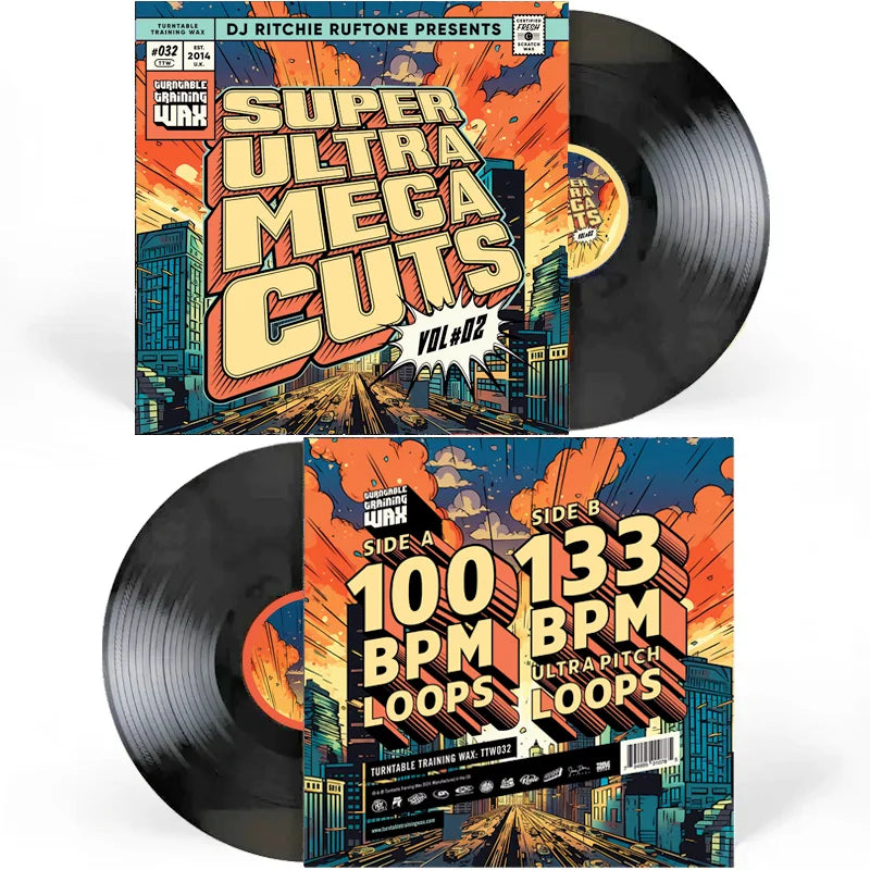 Super Ultra Mega Cuts V2 - Turntable Training Wax (12") - Black ...