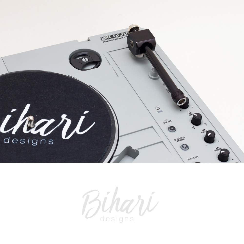 Bihari Designs - Tonearm QRM Reloop SPiN - Aluminium Black – Sunday Scratch Shop